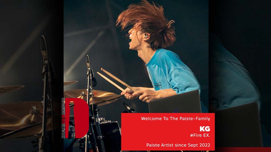 Paiste Welcomes KG To Their Family Of Artists – Drumming News Network