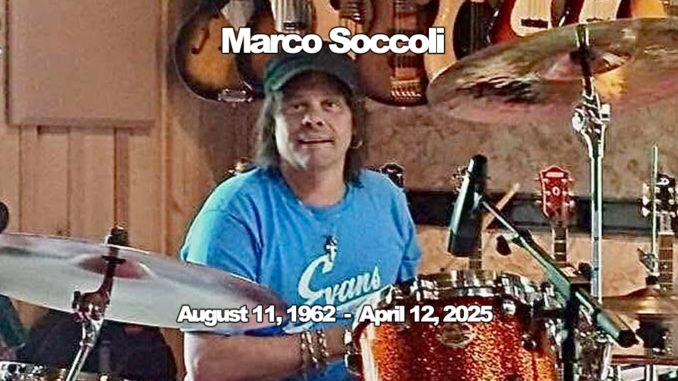 Marco Soccoli ROXX Drummer and Music Industry Legend (August 11, 1962 ...