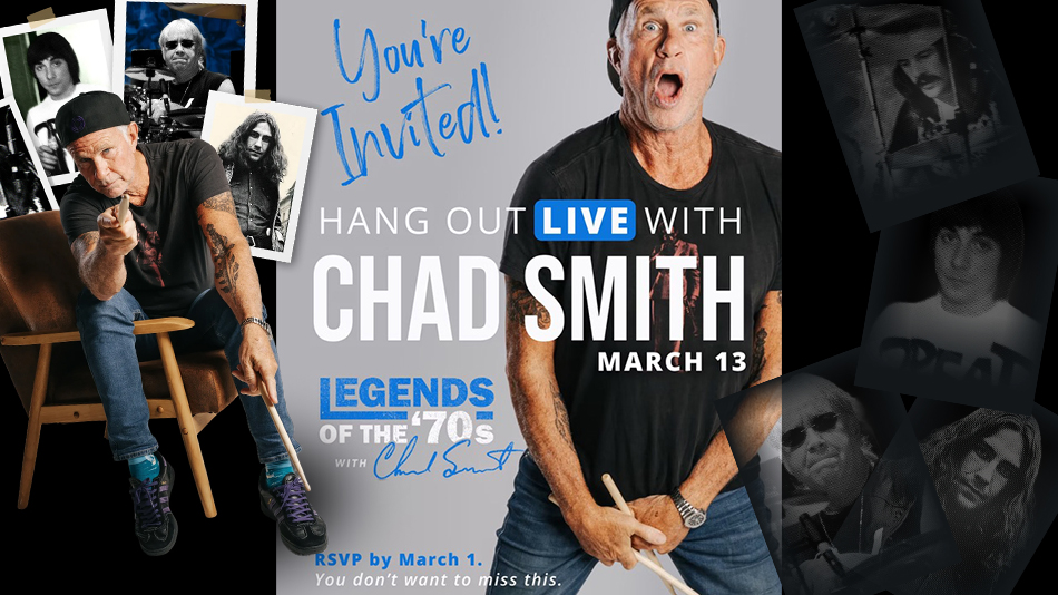 Learn the Four Pillars of Rock: Chad Smith’s “Legends of the ’70s” with ...